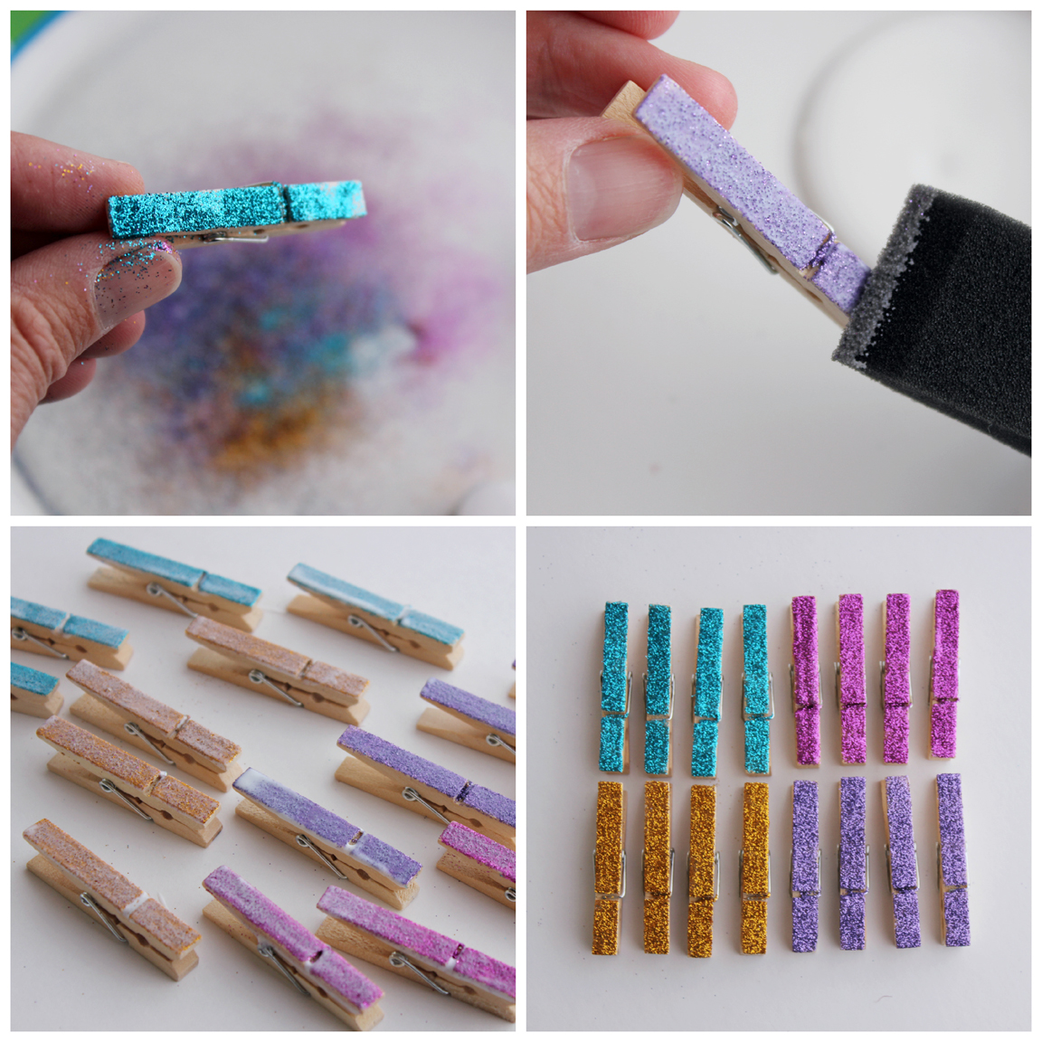 DIY Project - Glitter Clips
