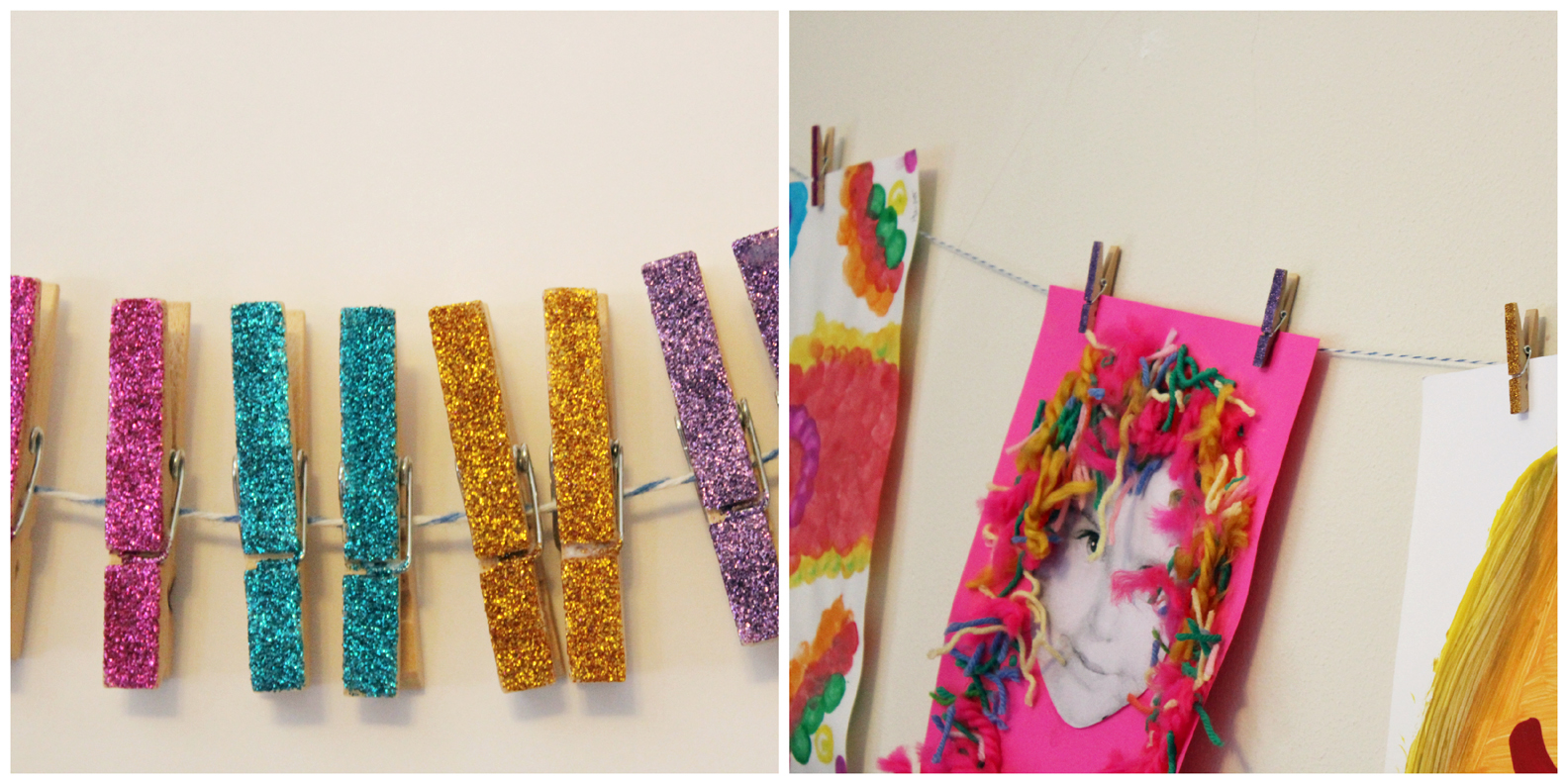 DIY Project - Glitter Clips
