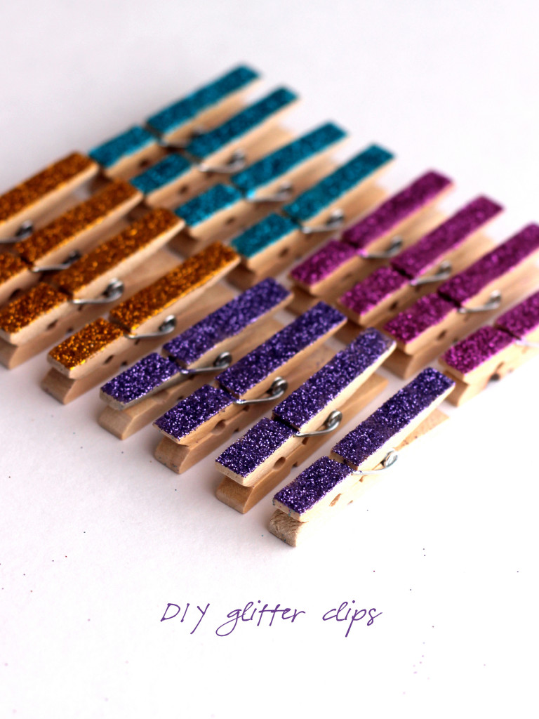 DIY Project - Glitter Clips