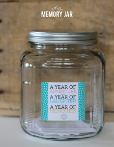 DIY Memory Jar - A year of adventure, laughter and memories