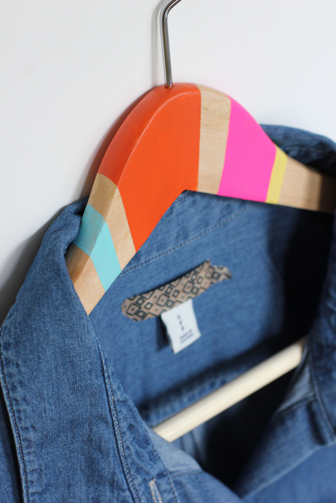 DIY Color Block Hangers