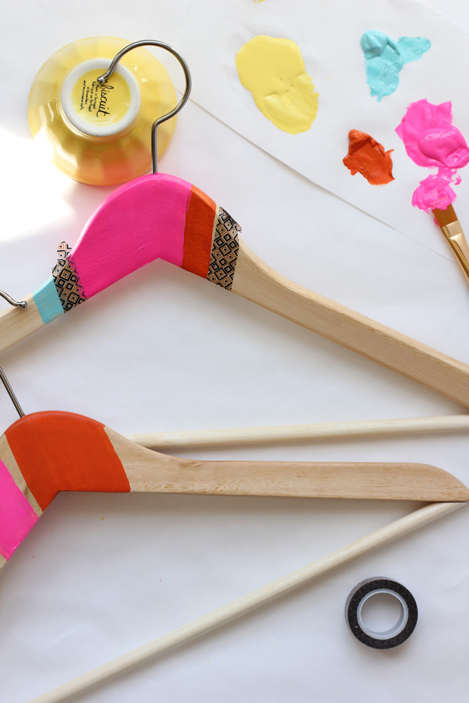 DIY Color Block Hangers