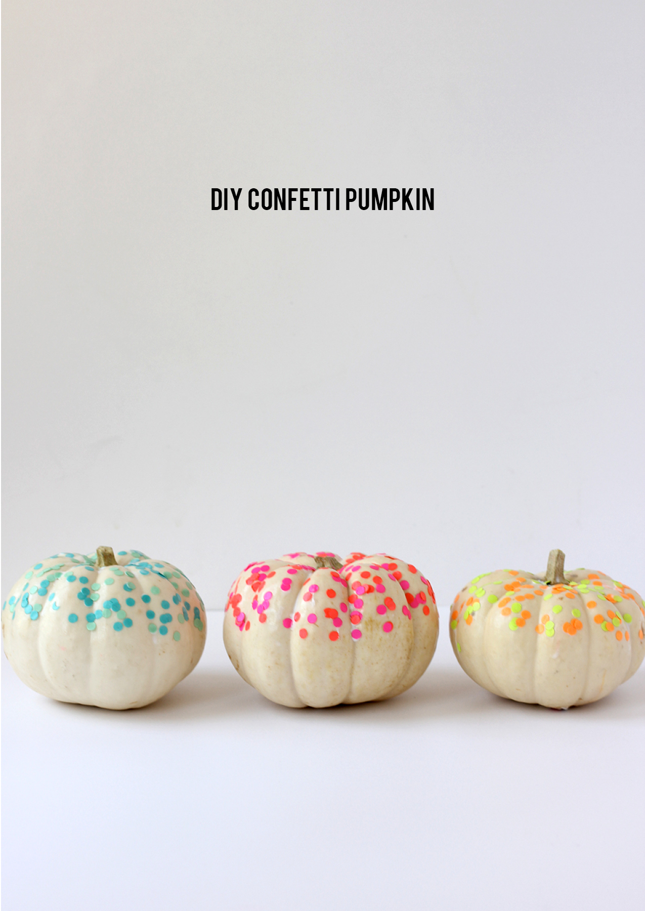 DIY Confetti Pumpkins