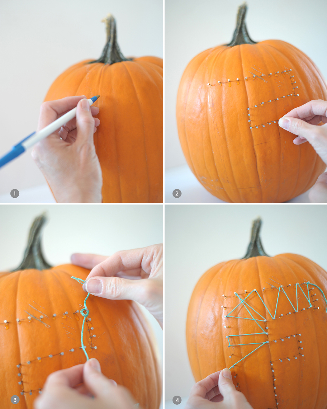 DIY String Art Pumpkin