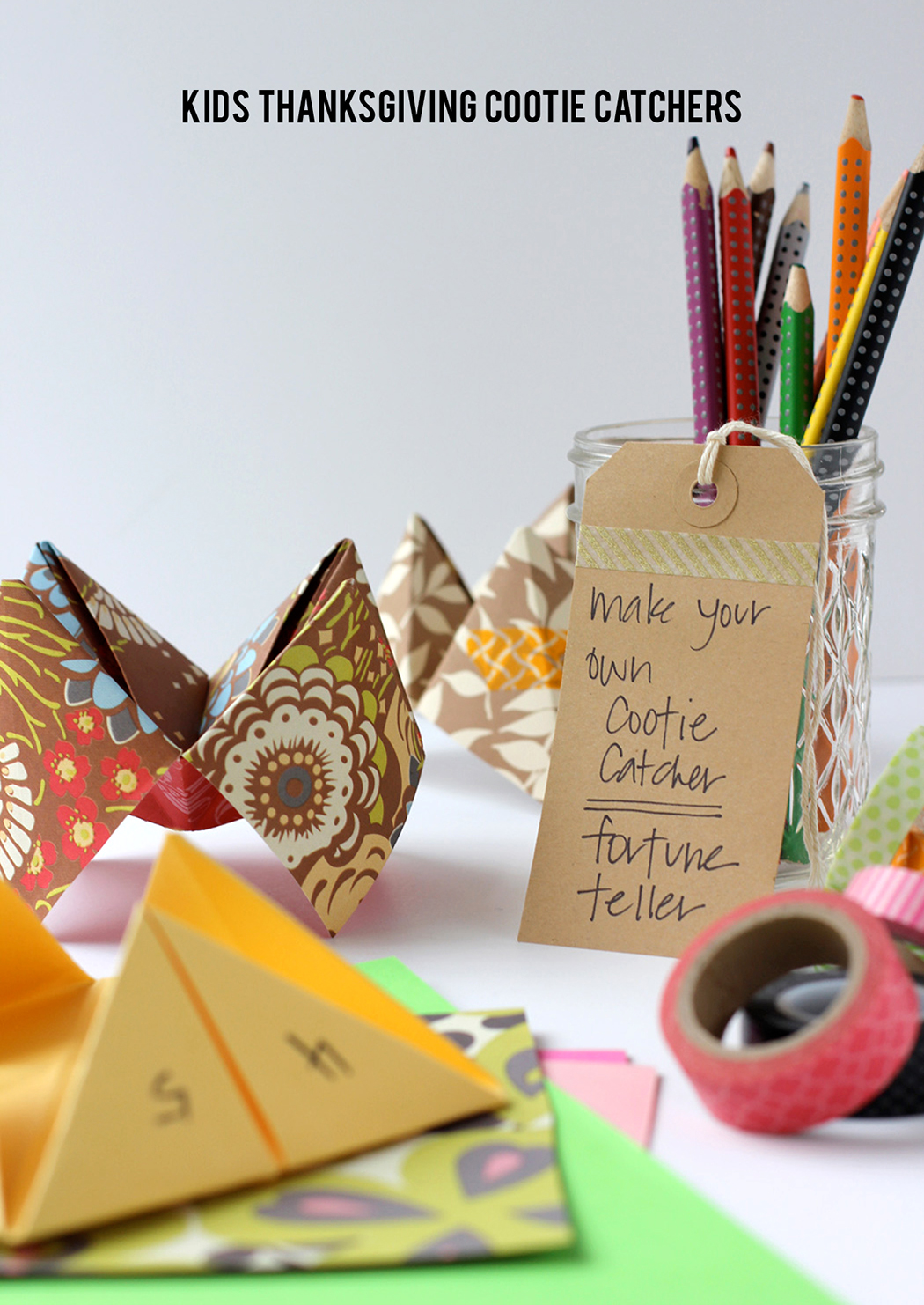 Thanksgiving Kids Activity – Cootie Catchers