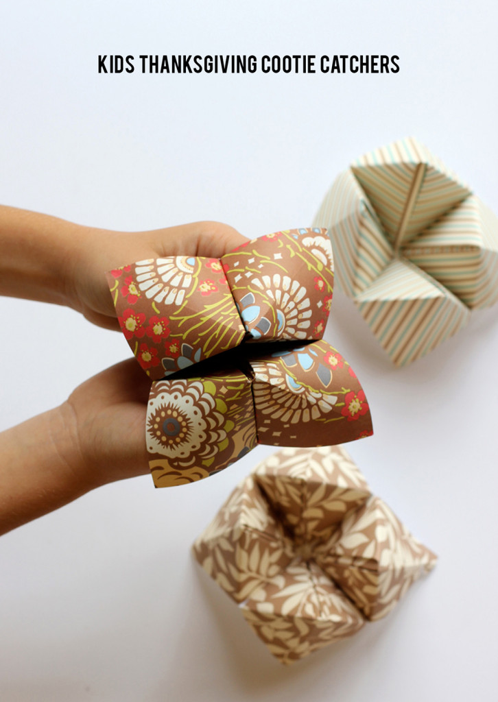 Thanksgiving Kids Activity – Cootie Catchers