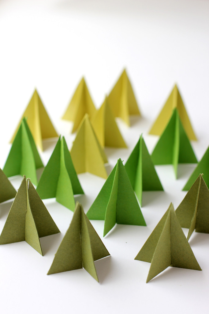 DIY Paper Tree Garland