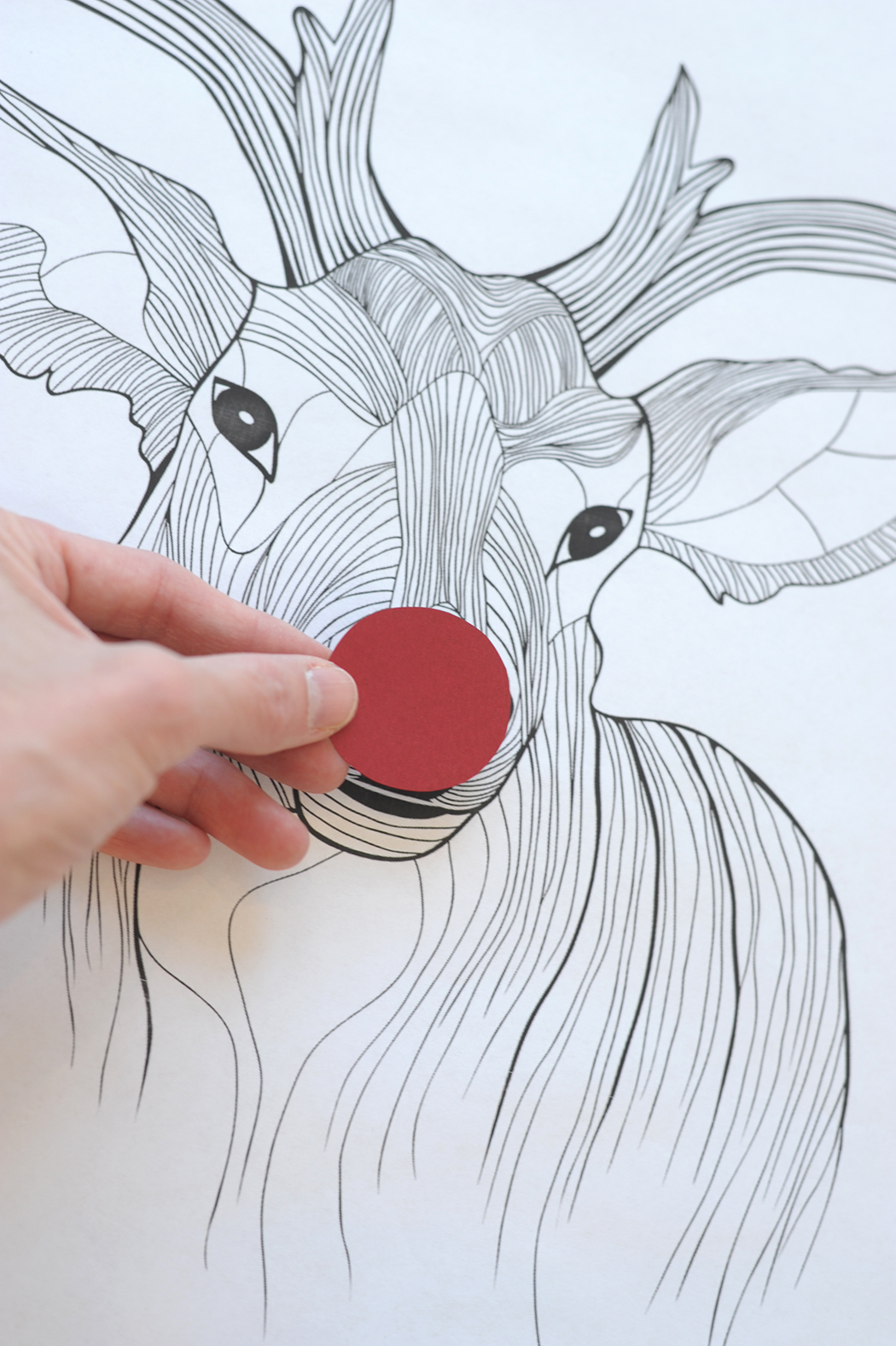 Big reindeer free printable