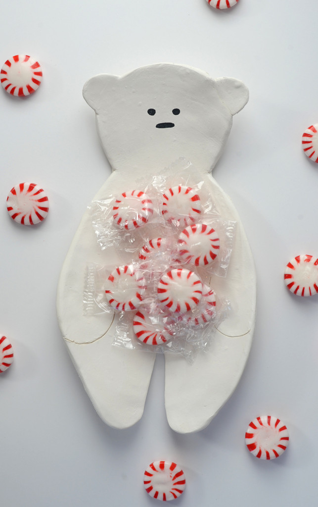 DIY Clay Bear Plate