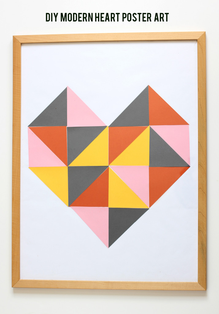 Modern Heart Art poster