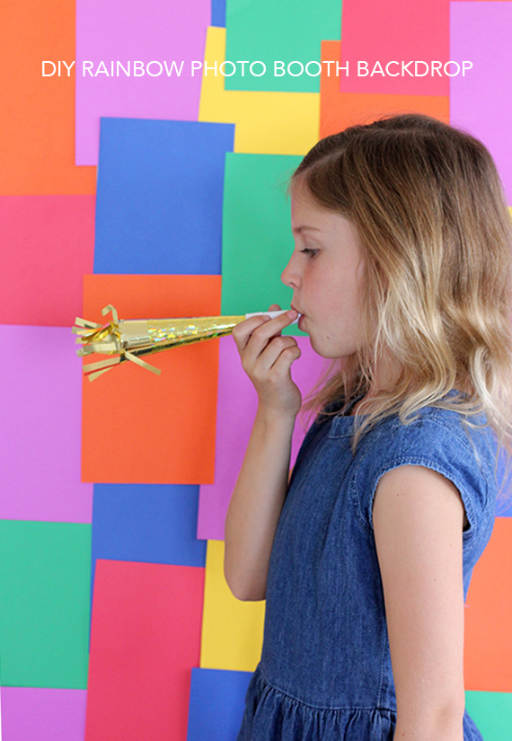 DIY Rainbow Photo Booth Backdrop