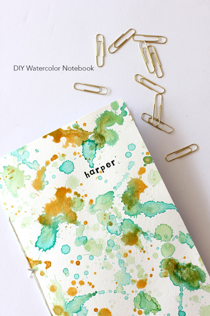 DIY Watercolor Notebook