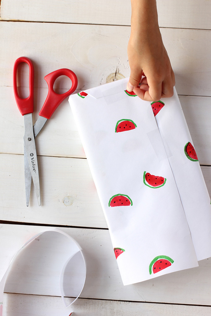 DIY Watermelon Wrapping Paper