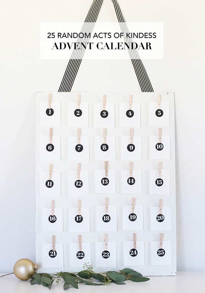 25 Random Acts of Kindness DIY Advent Calendar