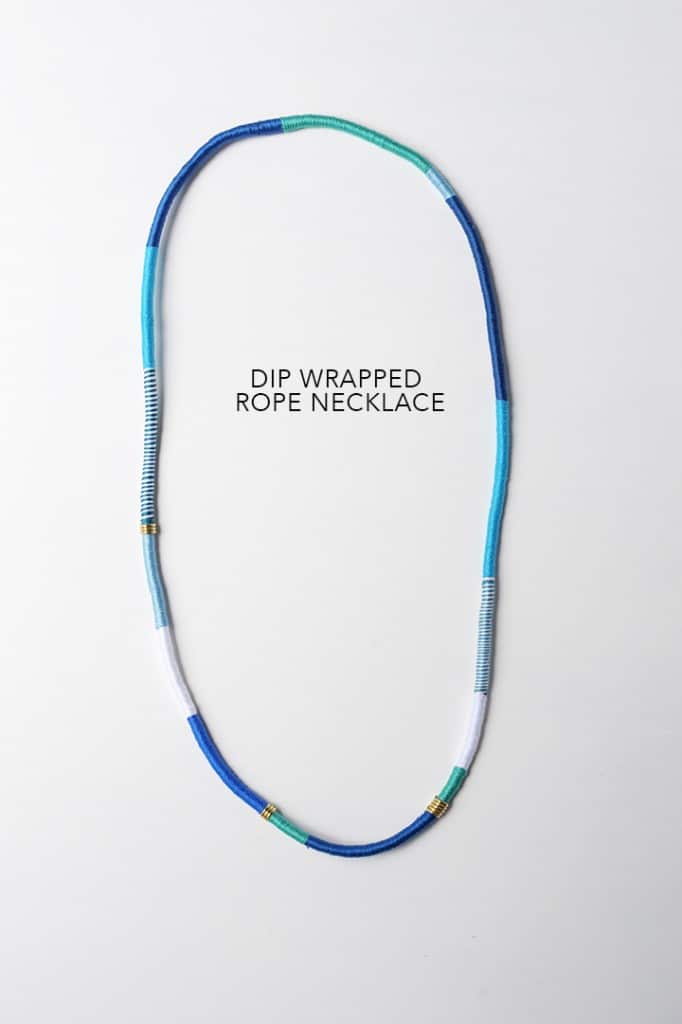 DIY Wrapped Rope Necklace - Alice and Lois