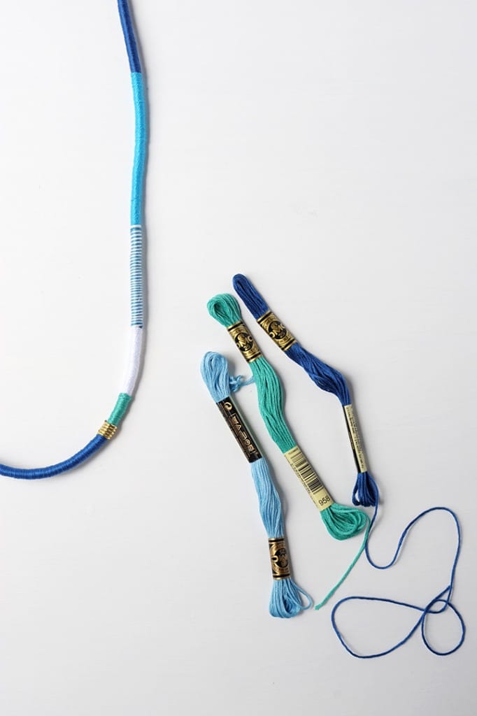DIY Wrapped Rope Necklace - Alice and Lois