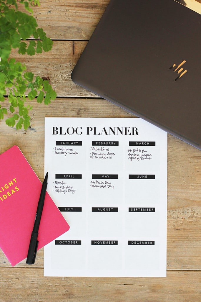 Free Printable Blog Planner - Alice and Lois