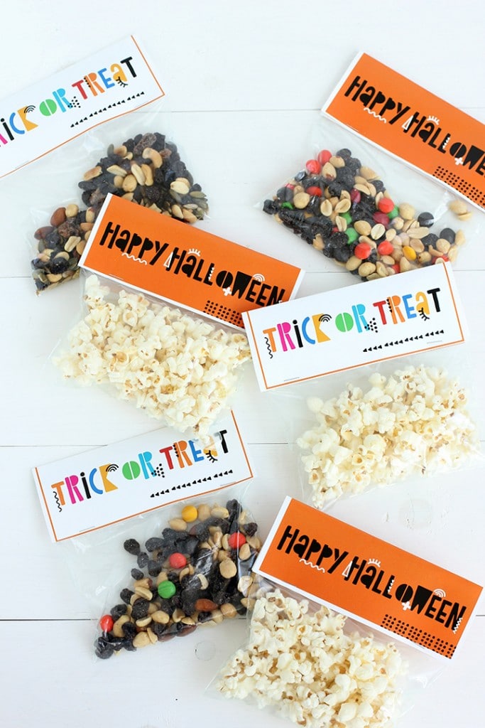 Halloween Snack Bag Toppers Free Printable - Alice and Lois