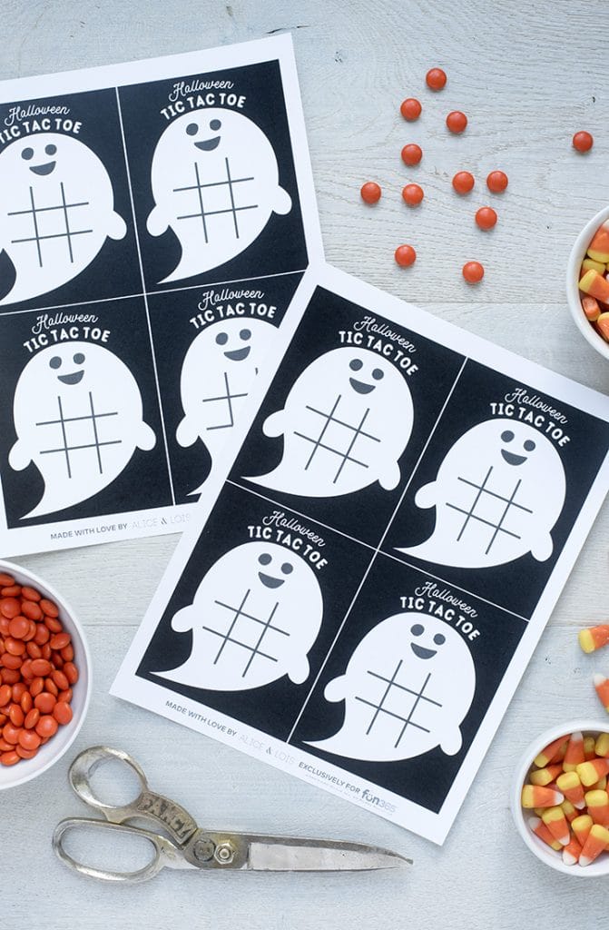Free Printable Halloween Tic Tac Toe Game - Alice and Lois