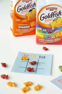 Free Printable Tic Tac Toe Game with Goldfish - Alice and Lois