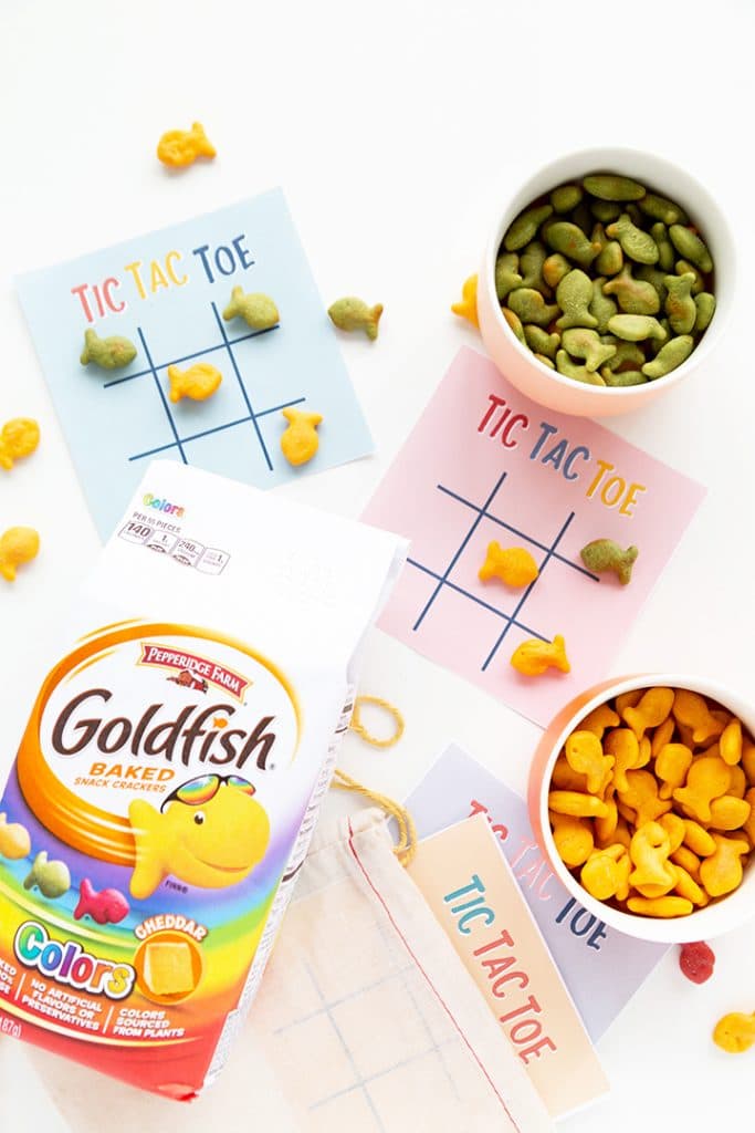Free Printable Tic Tac Toe Game with Goldfish - Alice and Lois