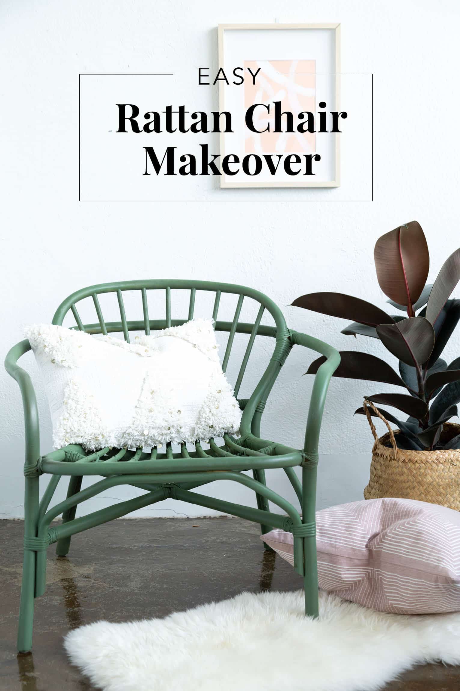 Rattan Chair Makeover - Alice and Lois