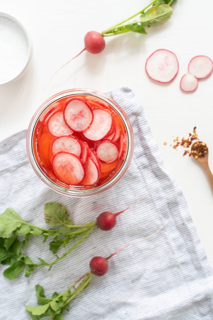 Spicy Quick Pickled Radish Recipe - Alice and Lois