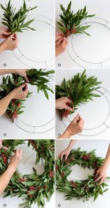 DIY Christmas Table Wreath - Alice and Lois