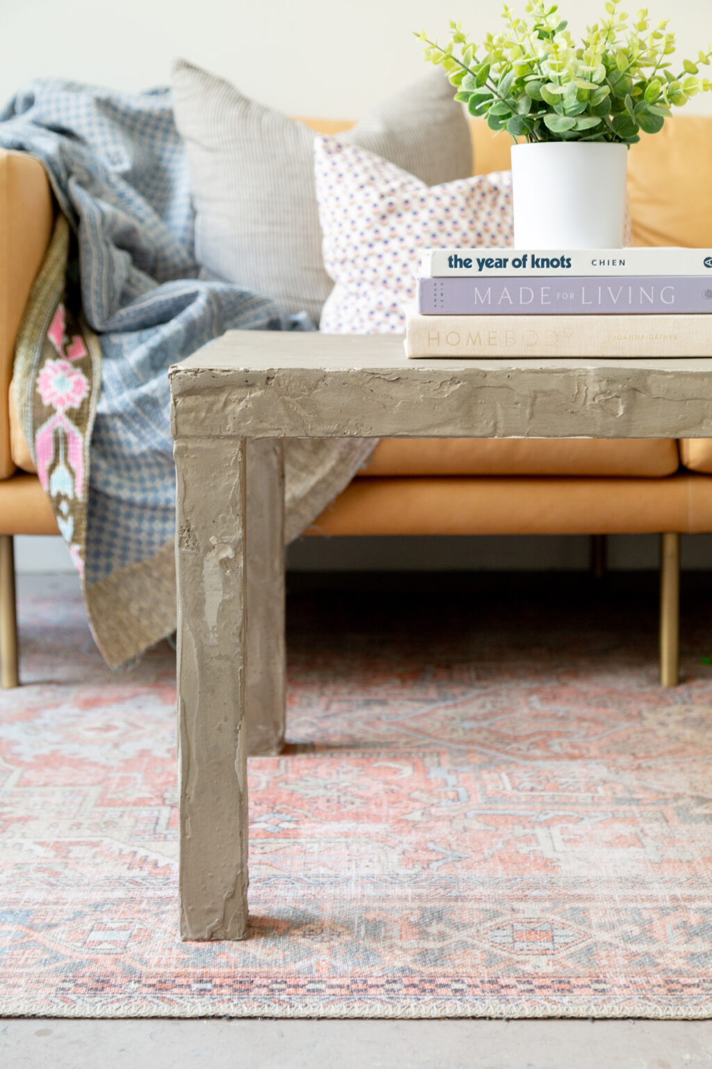 IKEA Hack Concrete Coffee Table - Alice and Lois