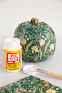 How to make Mod Podge Floral Pumpkins - Alice and Lois